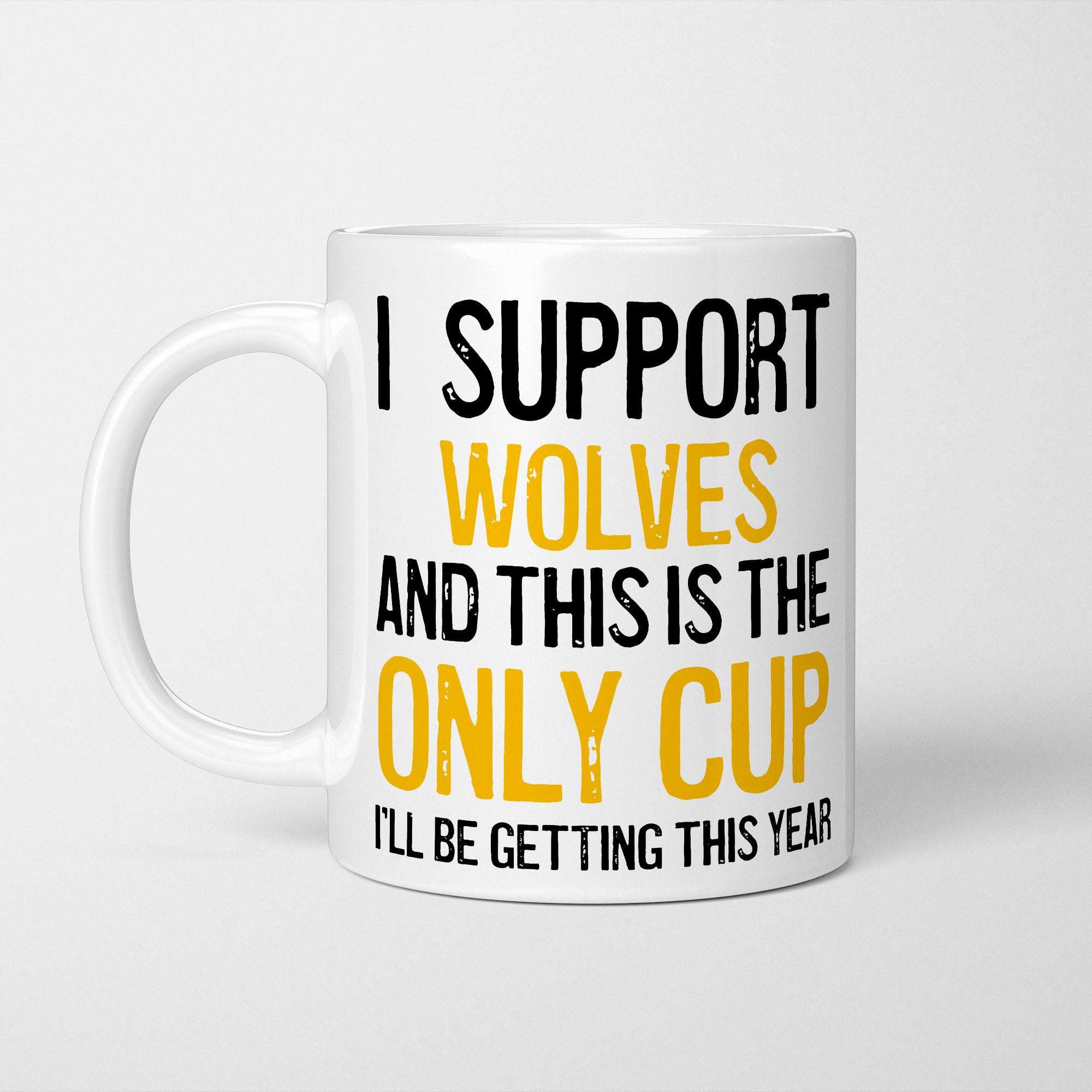 I Support Wolves Mug – A Bit of Banter